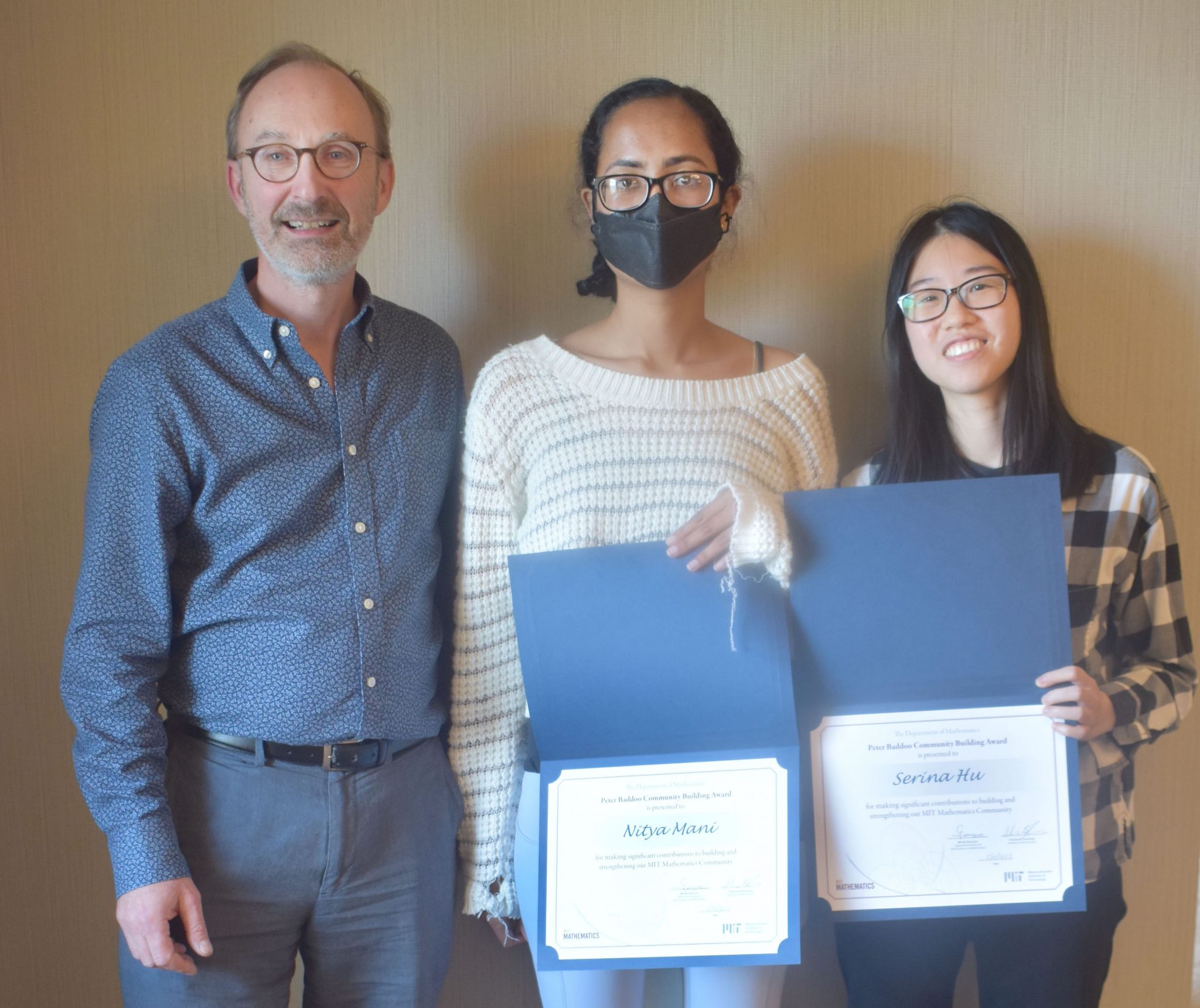 Serina Hu and Nitya Mani Receive Peter Baddoo Community Building Awards – Women In Math